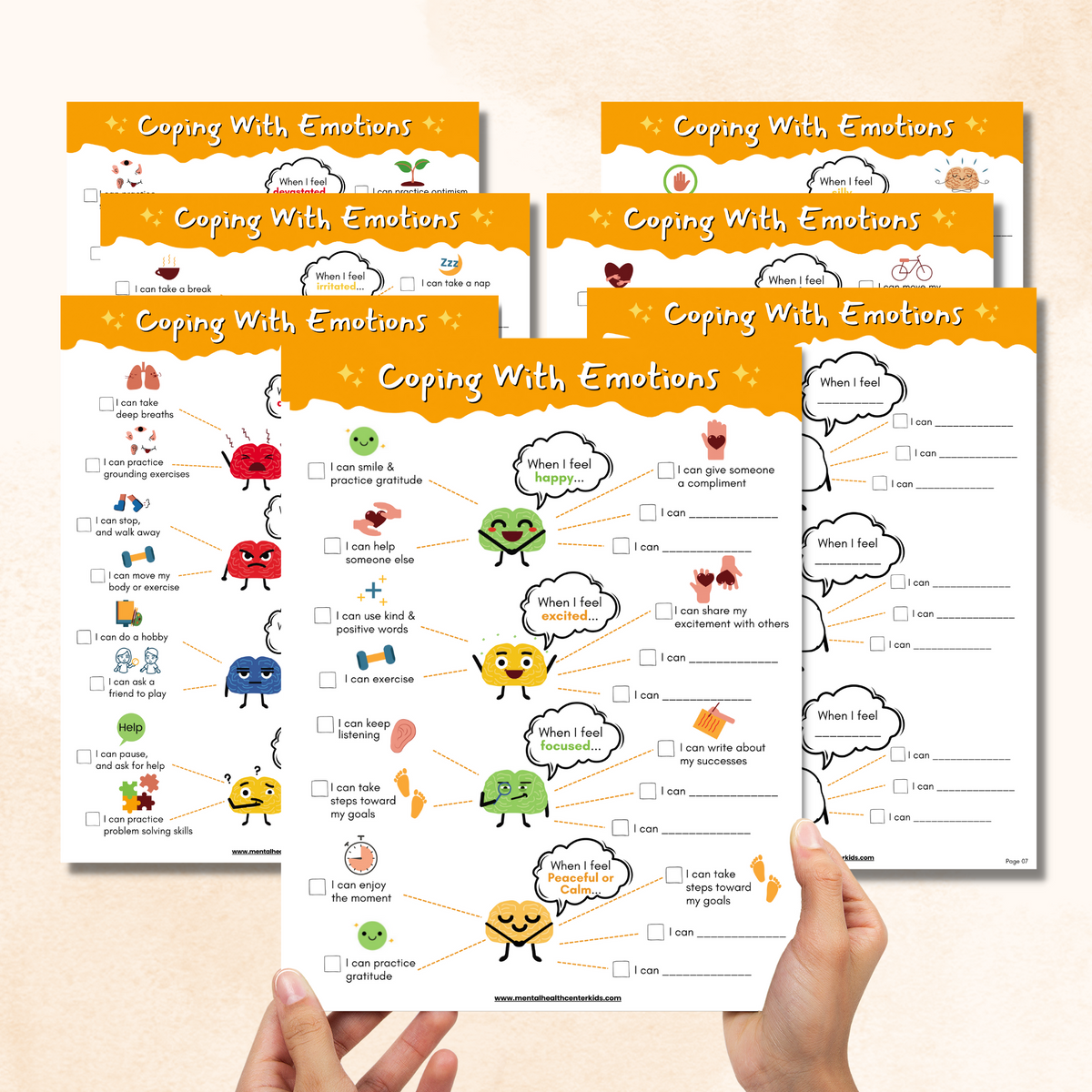 Emoji Worksheets – Mental Health Center Kids