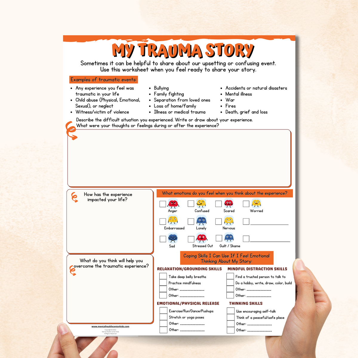 My Trauma Story – Mental Health Center Kids