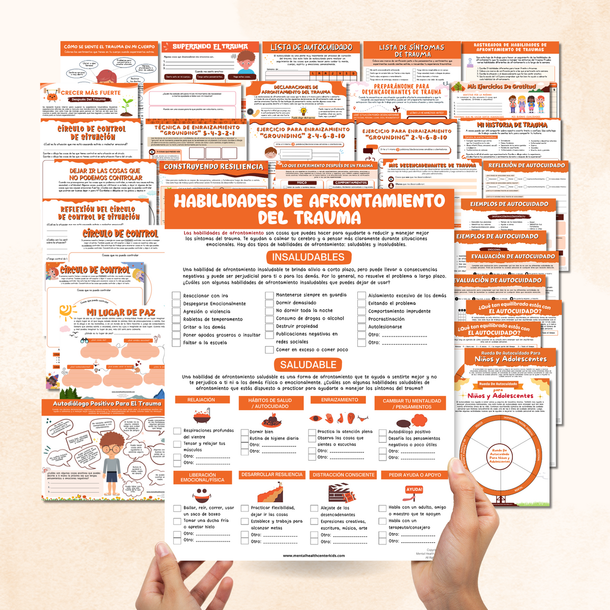 Trauma Worksheets for Kids and Teens (Spanish Version) – Mental Health ...