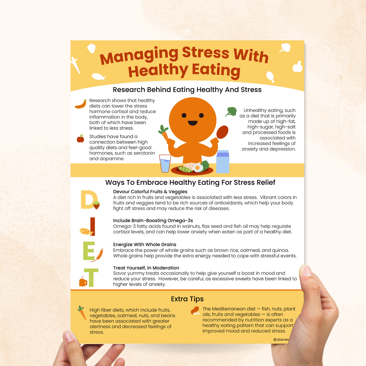 Managing Stress With Healthy Eating – Mental Health Center Kids