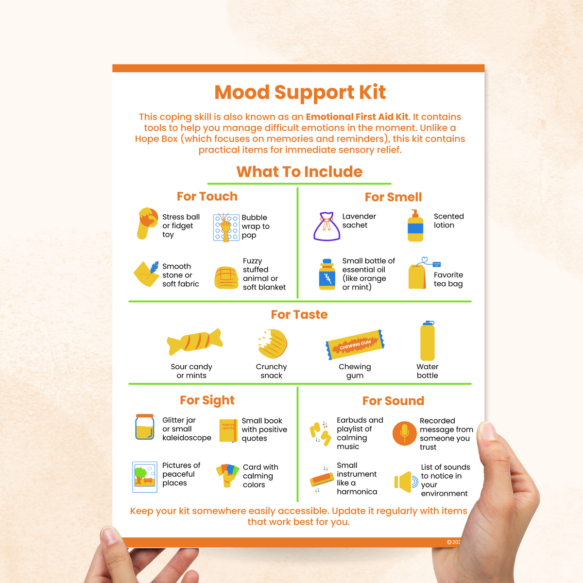 Emotional First Aid Kit (PDF) – Mental Health Center Kids