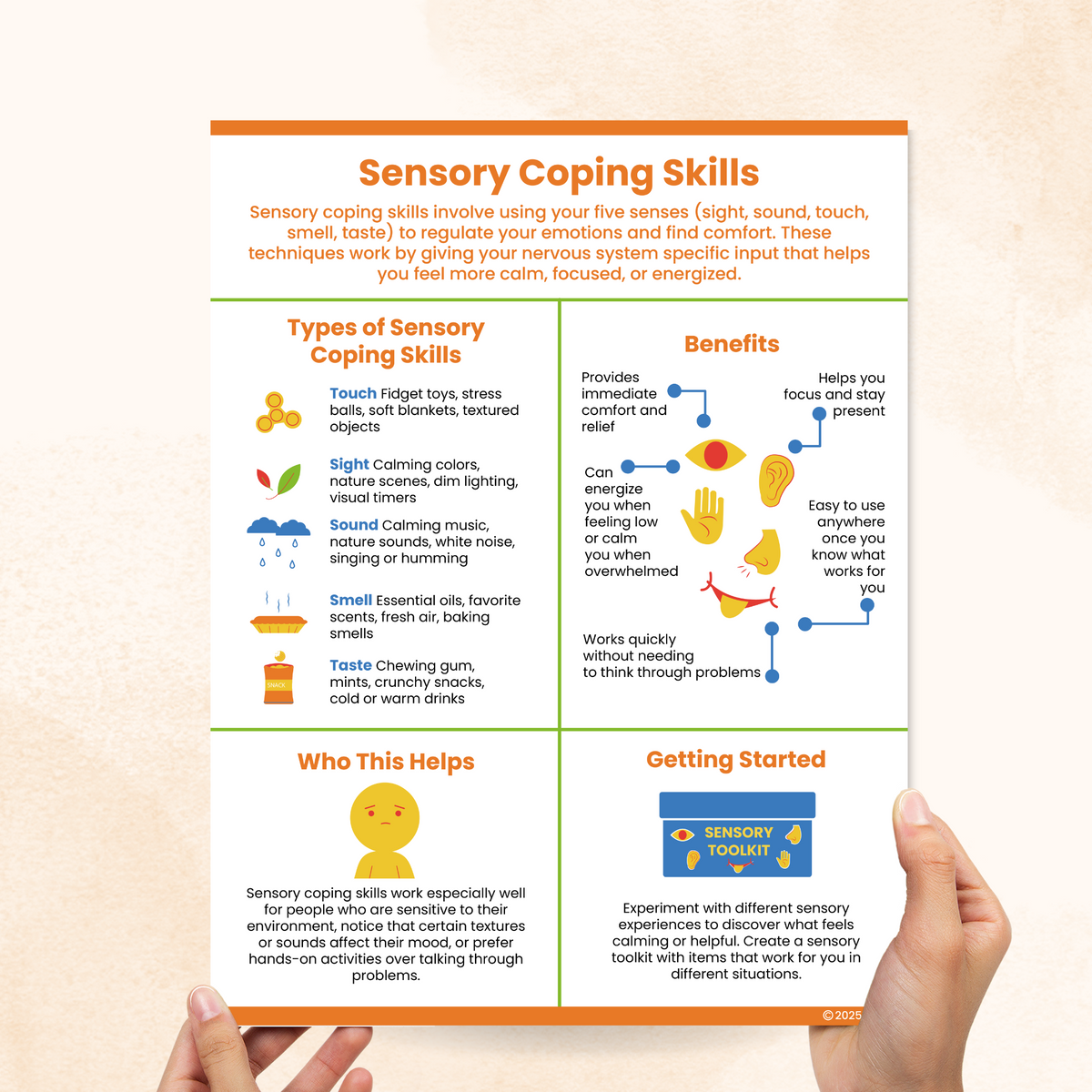 Sensory Coping Skills (PDF) – Mental Health Center Kids