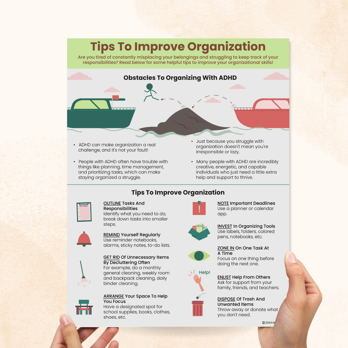 ADHD Tips To Improve Organization – Mental Health Center Kids