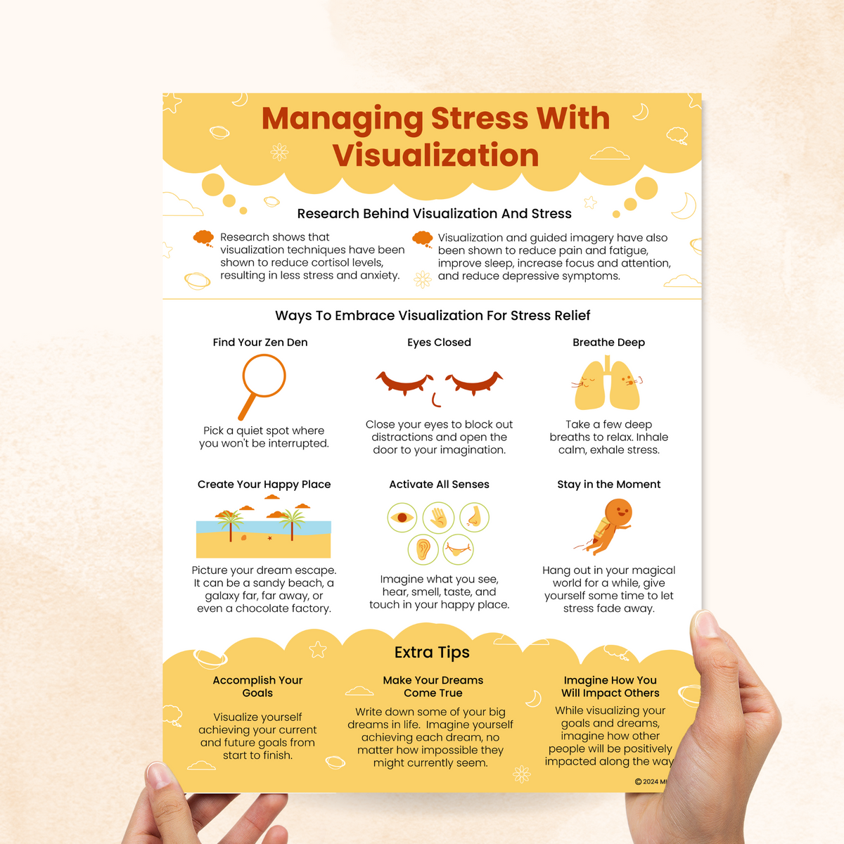 Managing Stress With Visualization Handout – Mental Health Center Kids