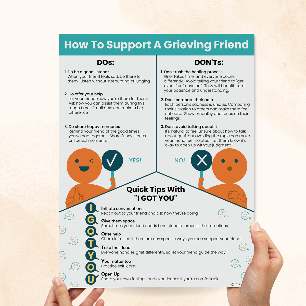 How To Support A Grieving Friend – Mental Health Center Kids