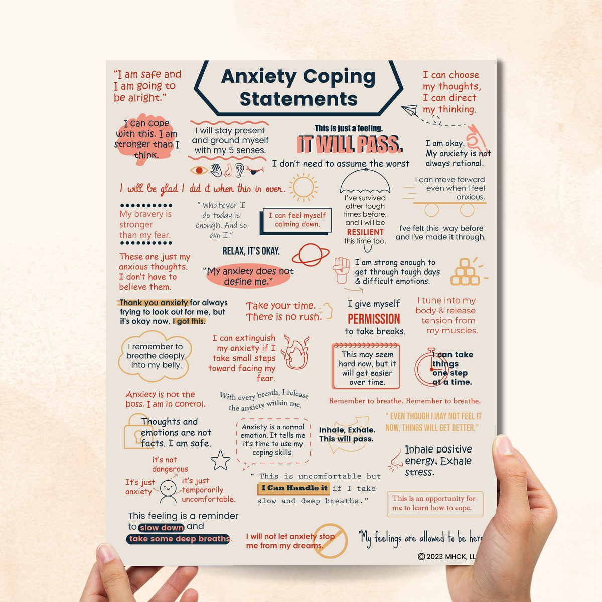 Anxiety Coping Statements – Mental Health Center Kids