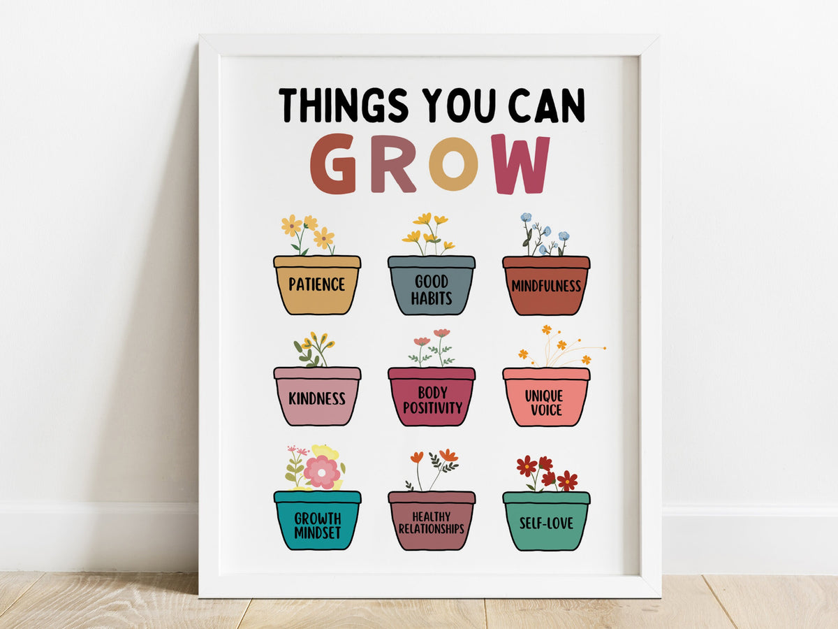 Things You Can Grow Poster – Mental Health Center Kids