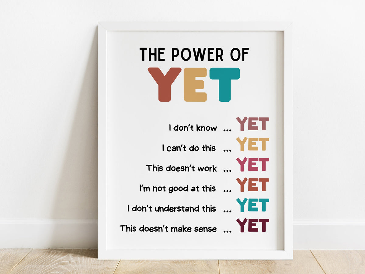 Power Of Yet Poster – Mental Health Center Kids