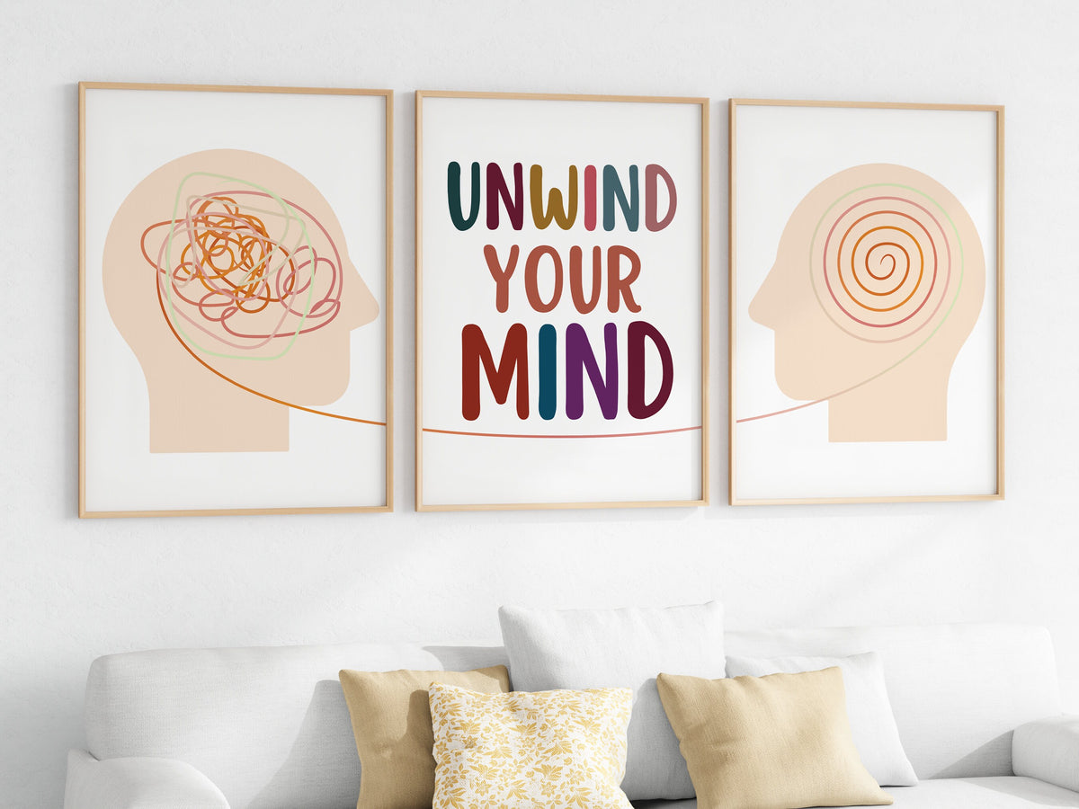 Unwind Your Mind Poster – Mental Health Center Kids