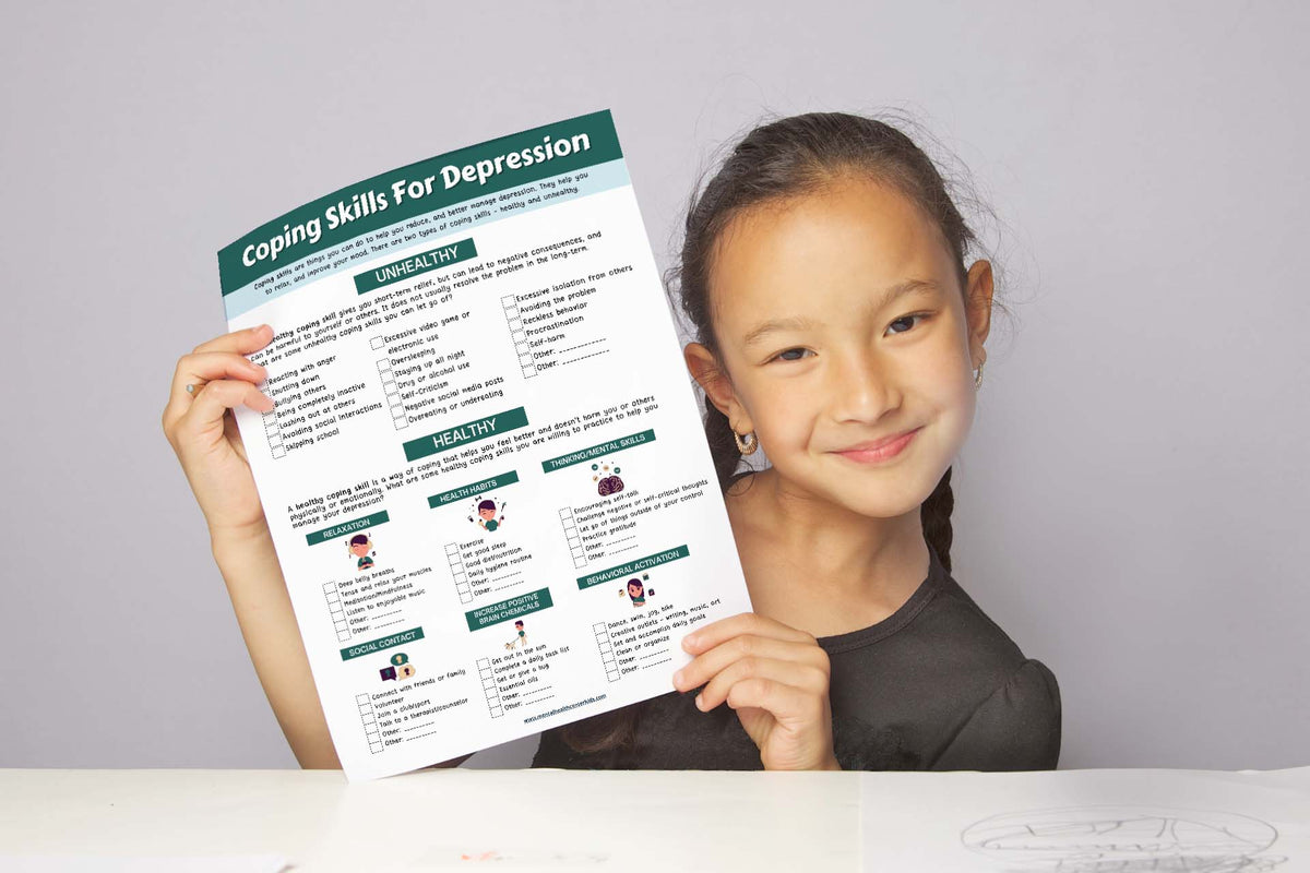 10 Printable Depression Worksheets for Teens – Mental Health Center Kids