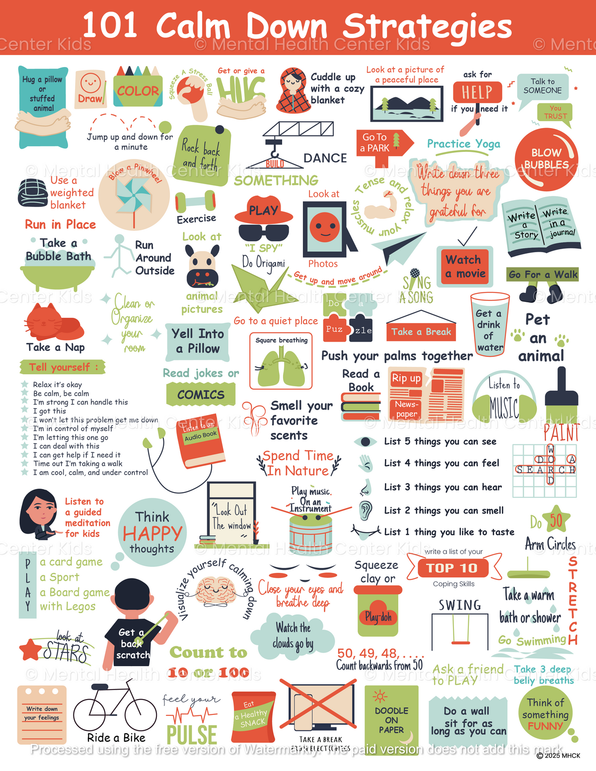 Calm Down Visuals – Mental Health Center Kids