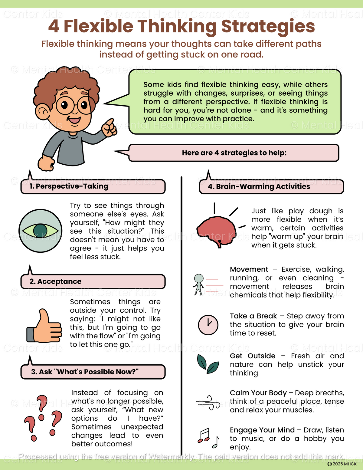 Flexible Thinking Coping Skills – Mental Health Center Kids
