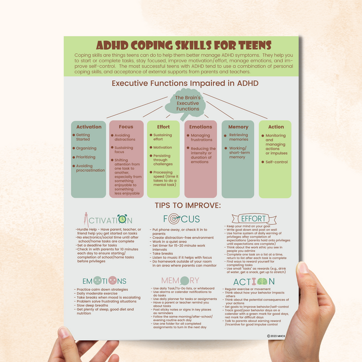 ADHD Coping Skills for Teens – Mental Health Center Kids