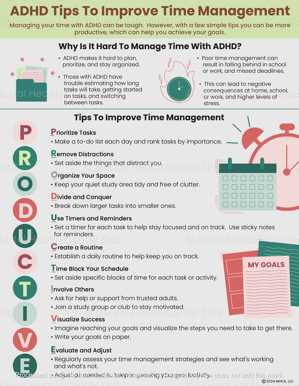 ADHD Tips To Improve Time Management – Mental Health Center Kids