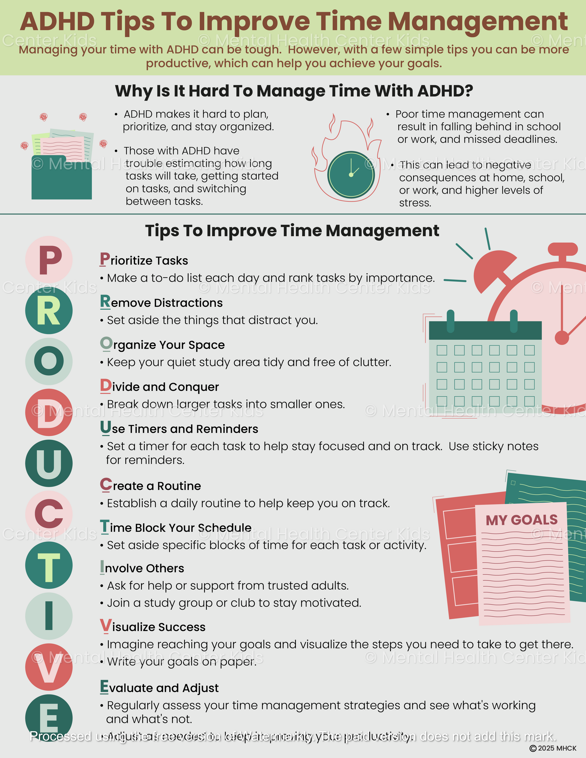 ADHD Tips To Improve Time Management – Mental Health Center Kids