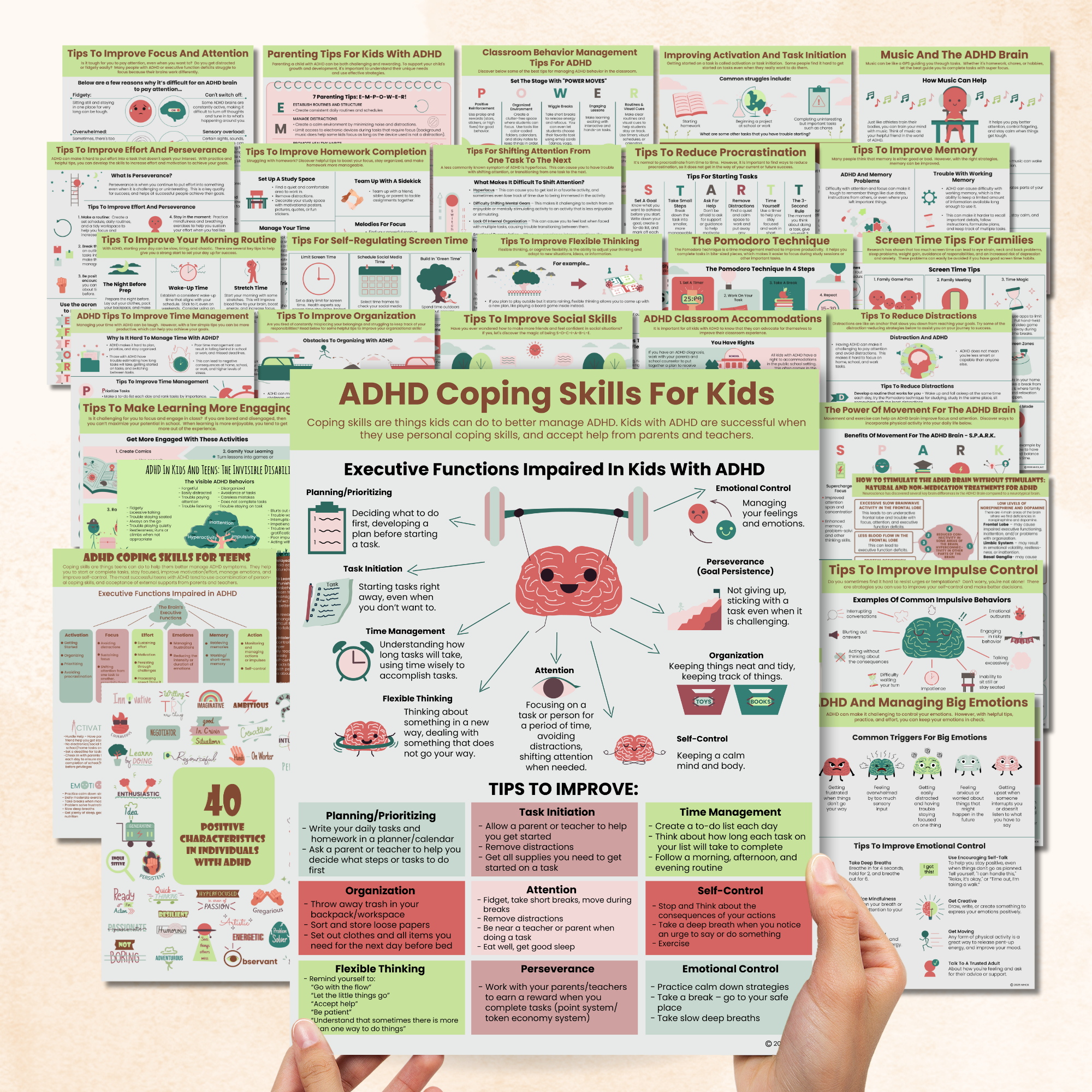 ADHD Handouts Bundle (29 Pages) – Mental Health Center Kids