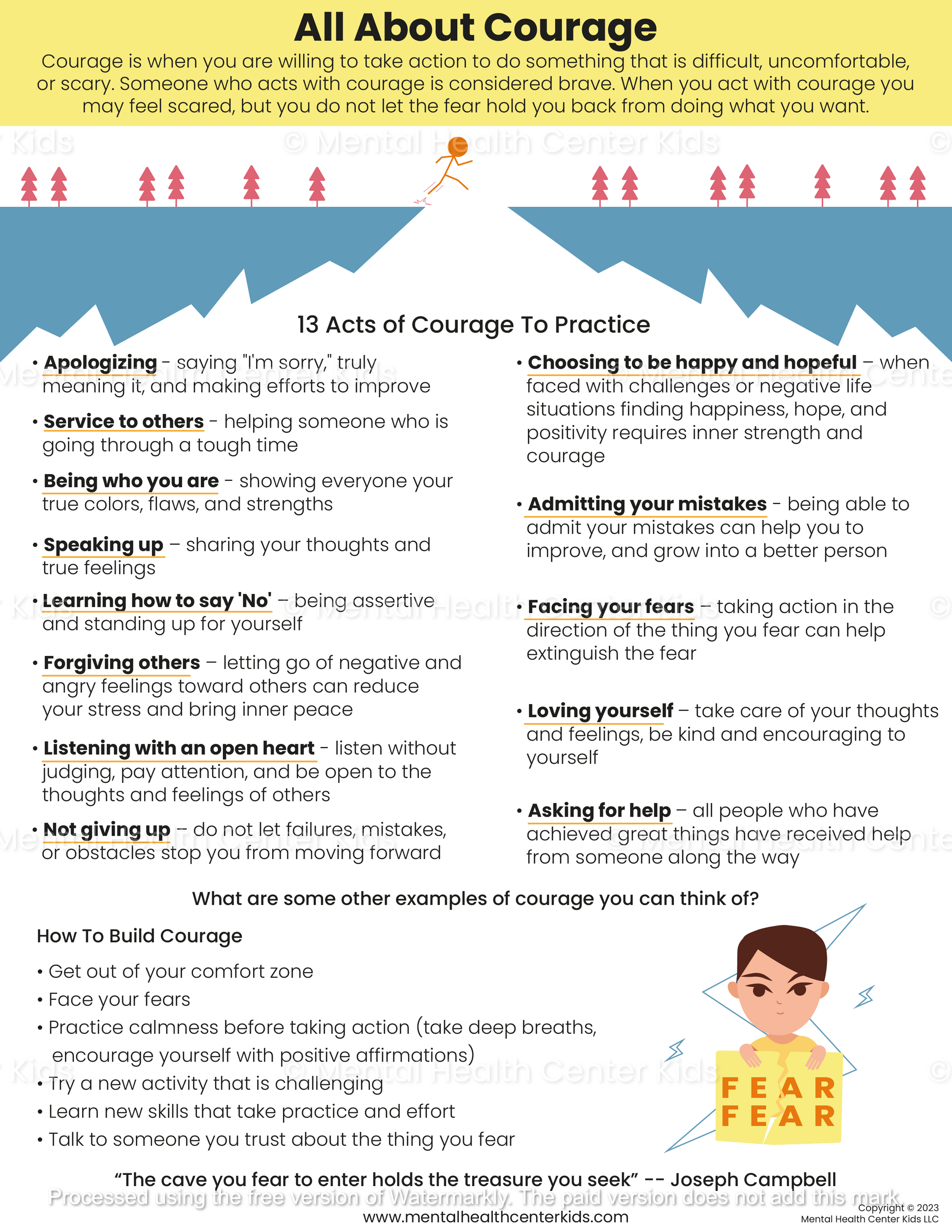 All About Courage – Mental Health Center Kids