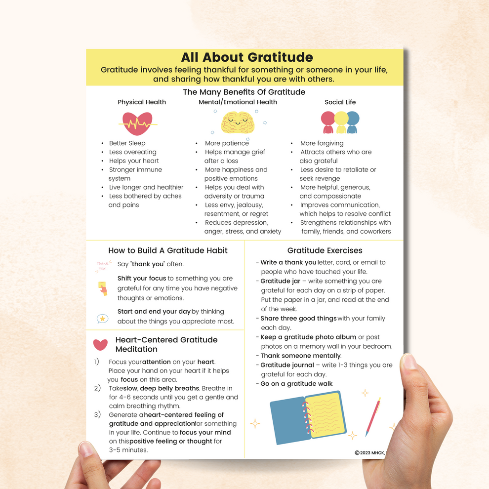 All About Gratitude – Mental Health Center Kids
