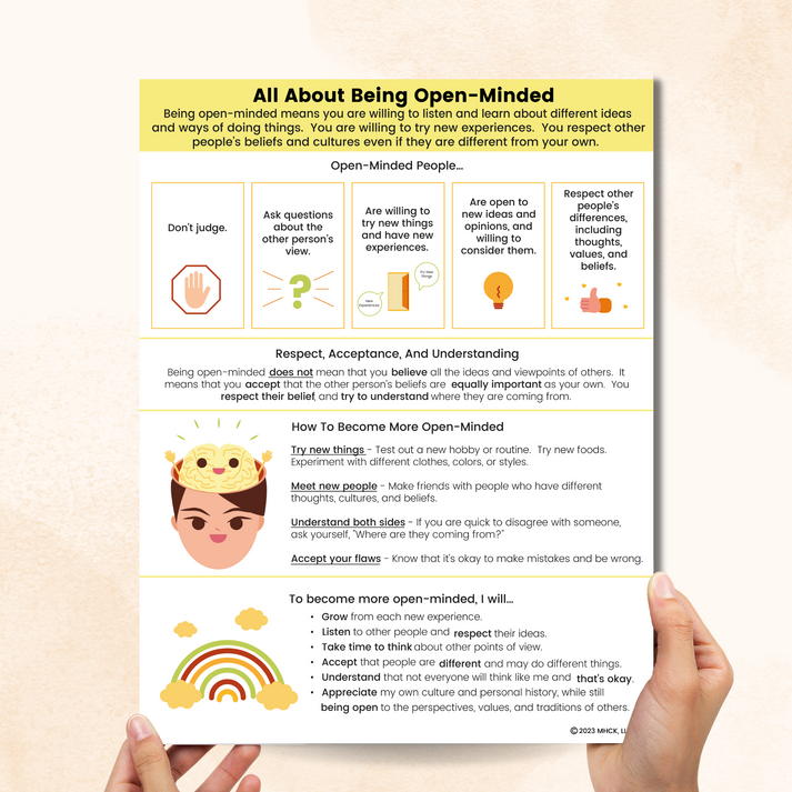 All About Being Open-Minded – Mental Health Center Kids