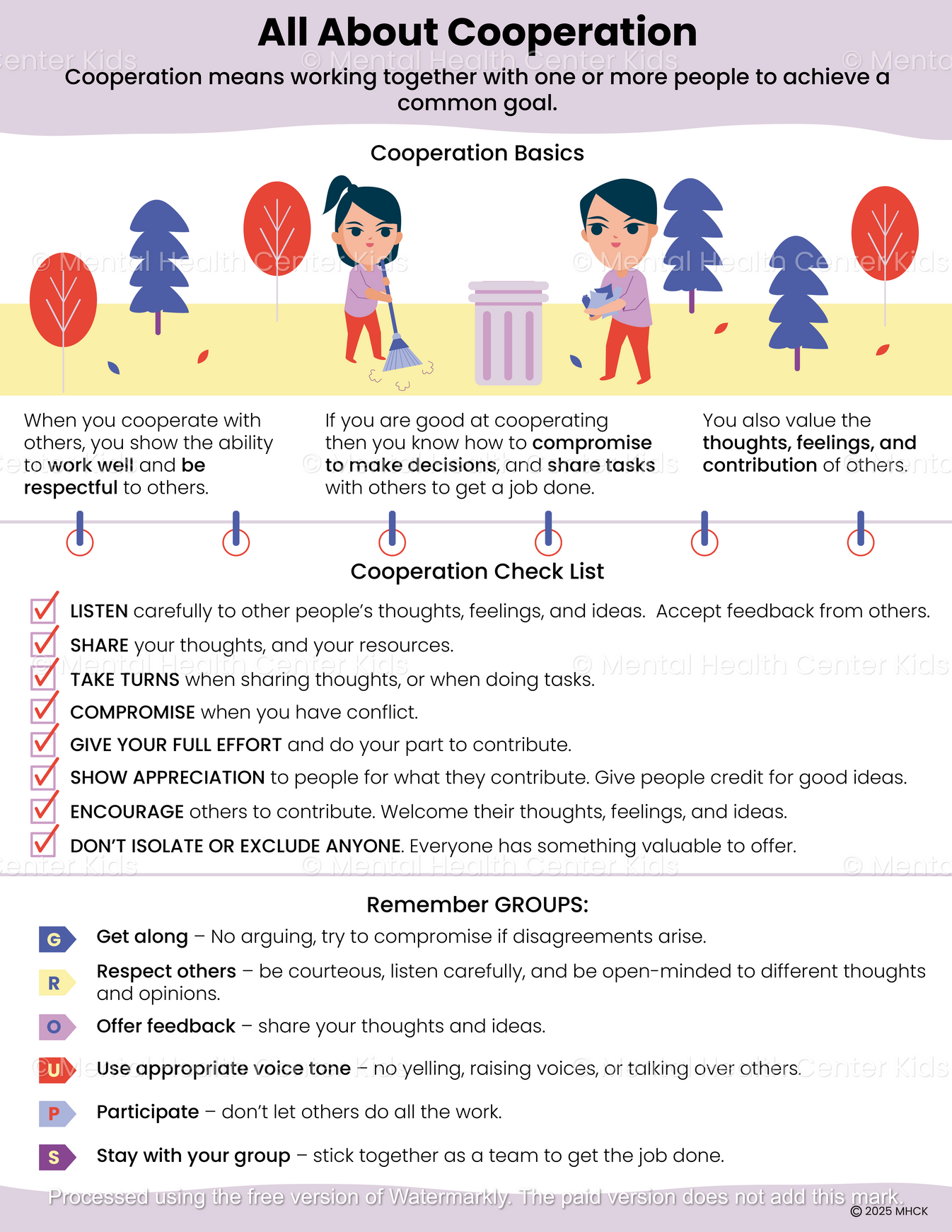 All About Cooperation – Mental Health Center Kids