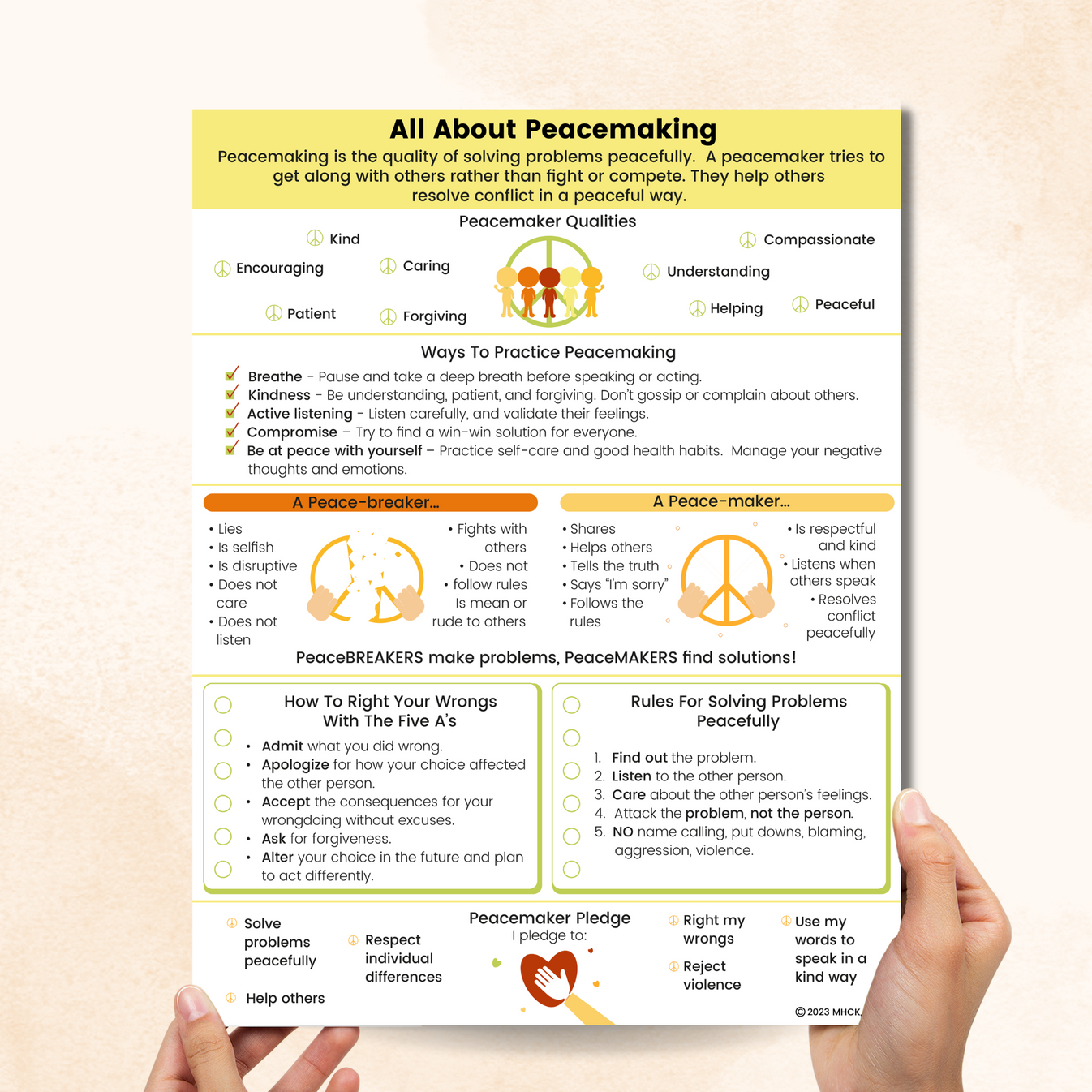 All About Peacemaking – Mental Health Center Kids