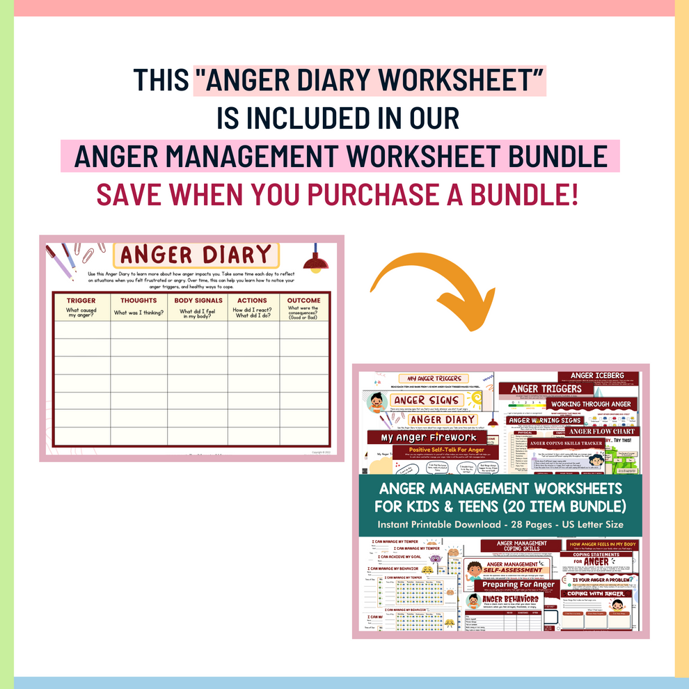 Anger Diary – Mental Health Center Kids