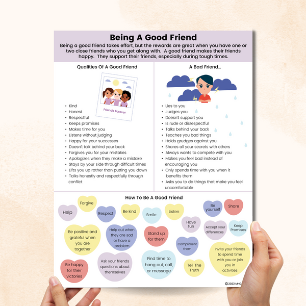 Being a Good Friend – Mental Health Center Kids