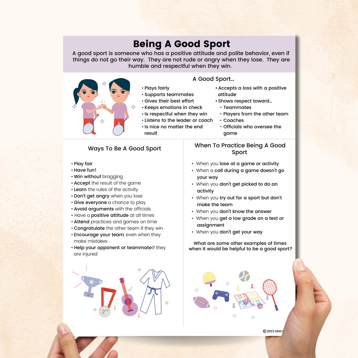 Being a Good Sport – Mental Health Center Kids