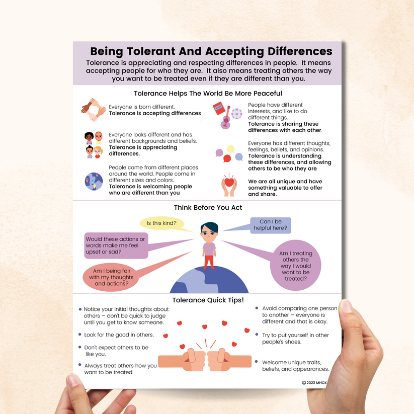Being Tolerant and Accepting Differences – Mental Health Center Kids