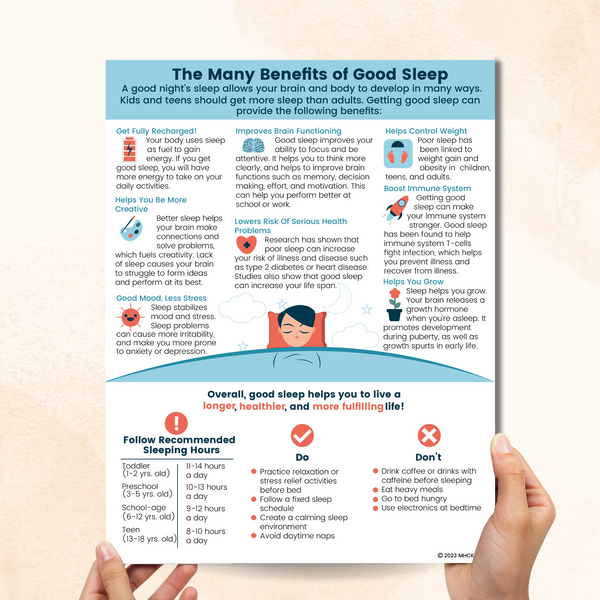 Benefits of Good Sleep – Mental Health Center Kids