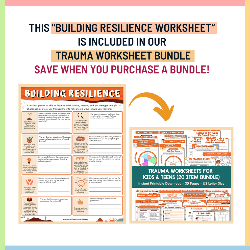 Resilience Worksheet – Mental Health Center Kids