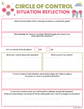 Circle Of Control Situation Worksheets (2 Pages) – Mental Health Center ...