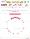 Circle Of Control Situation Worksheets (2 Pages) – Mental Health Center ...
