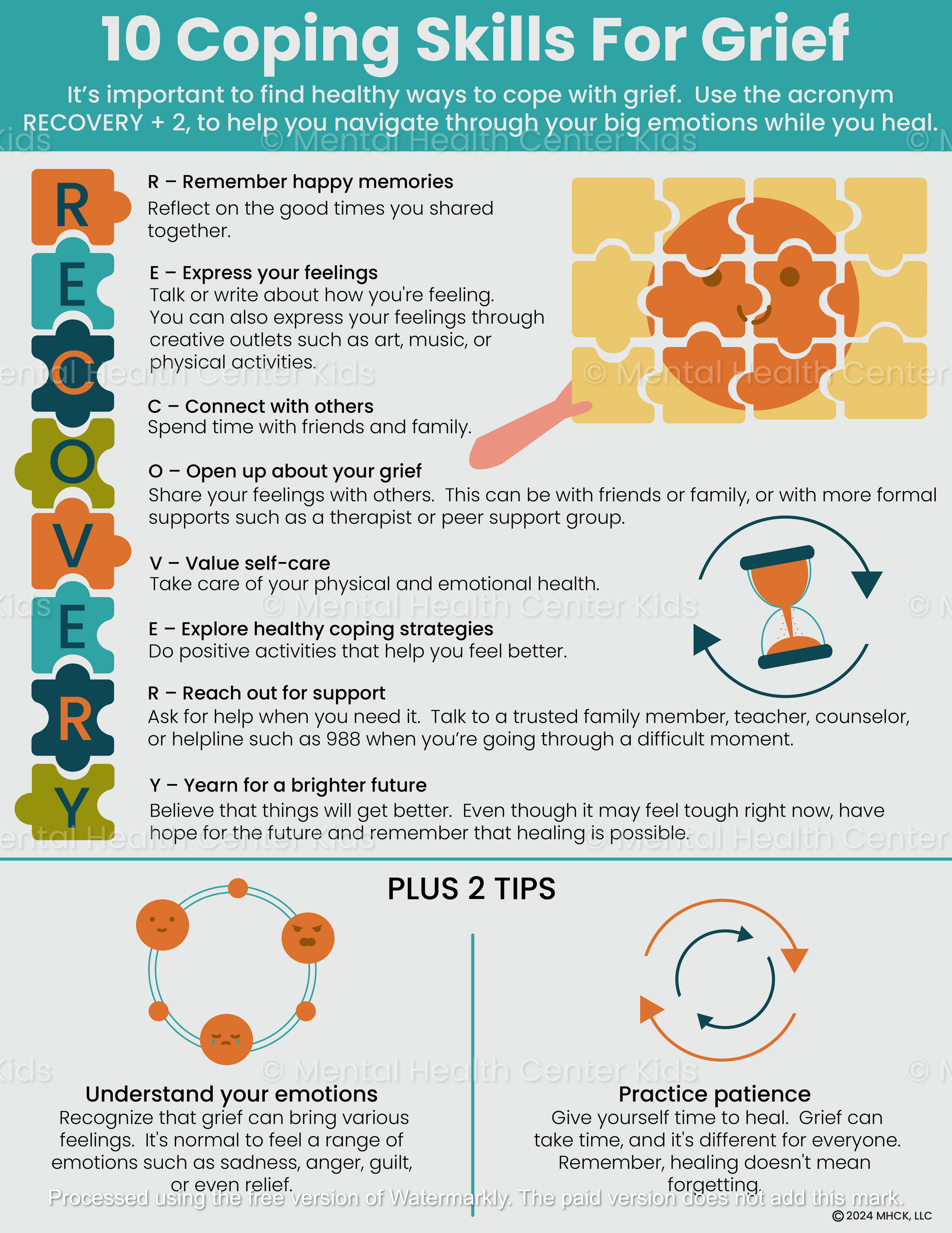 Coping Skills For Grief – Mental Health Center Kids