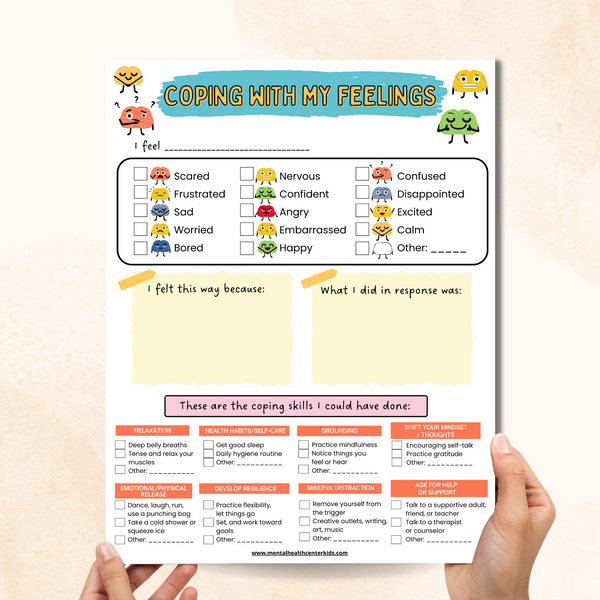 Coping Skills Chart – Mental Health Center Kids