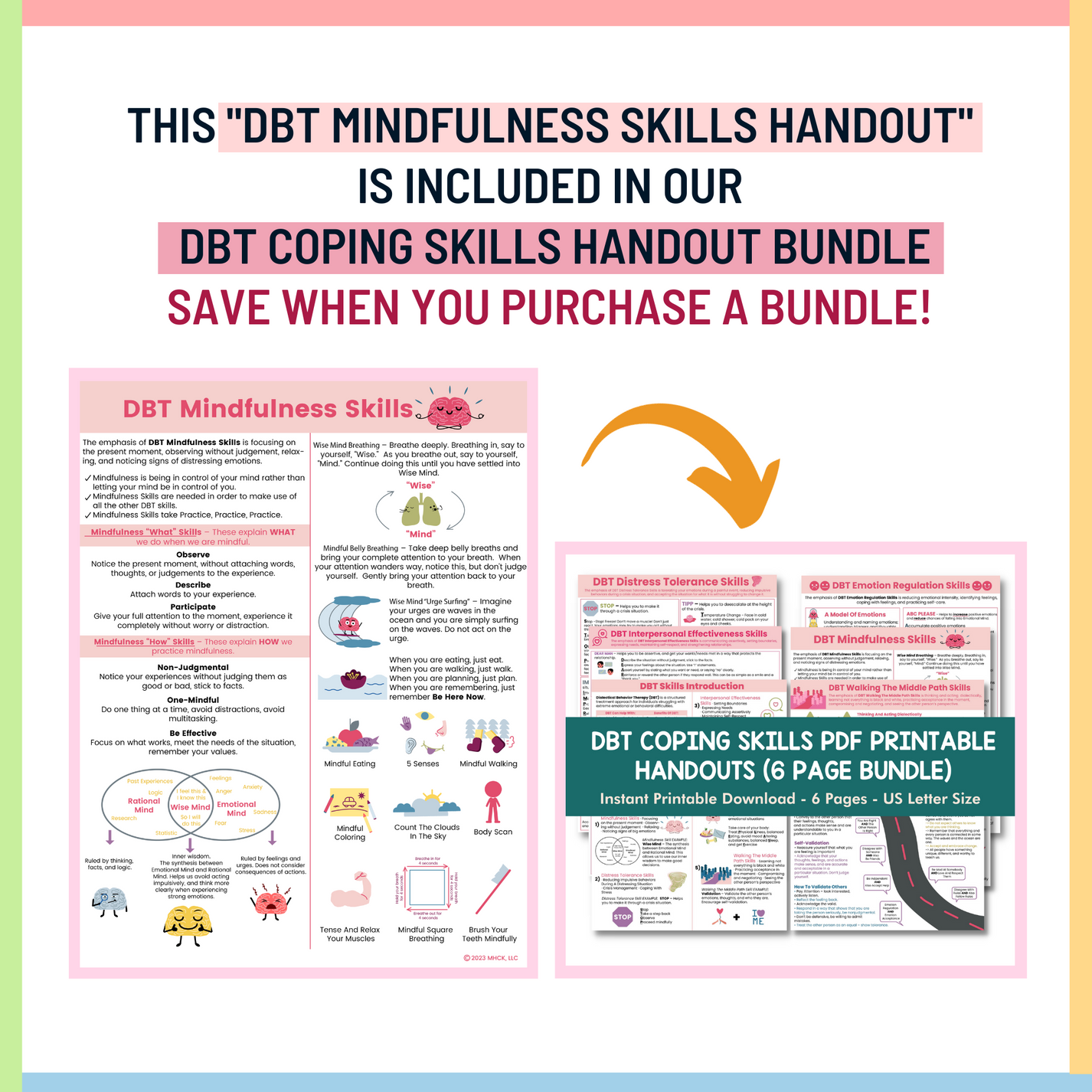 DBT Mindfulness Skills (PDF) – Mental Health Center Kids