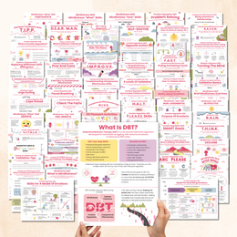 DBT Handouts Bundle (70 Pages) – Mental Health Center Kids