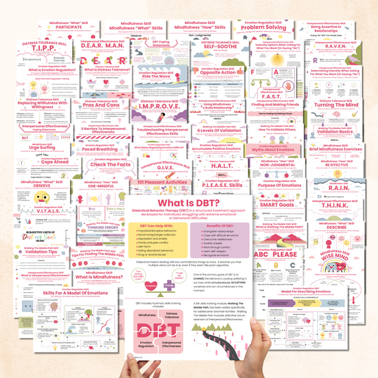 DBT Mega Bundle PDF (229 Pages) – Mental Health Center Kids