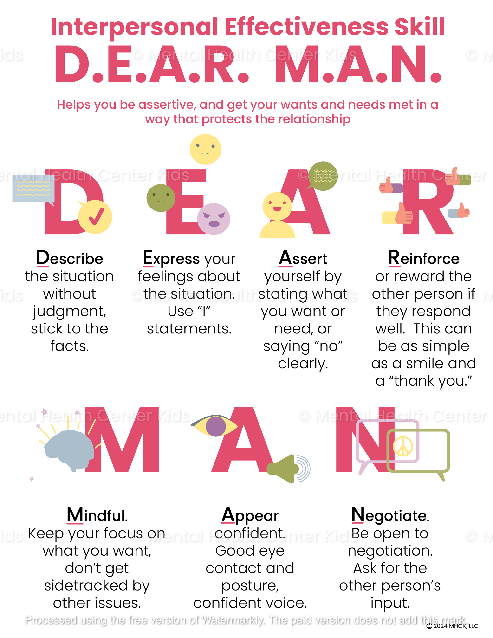 DBT DEAR MAN Handout (PDF) – Mental Health Center Kids