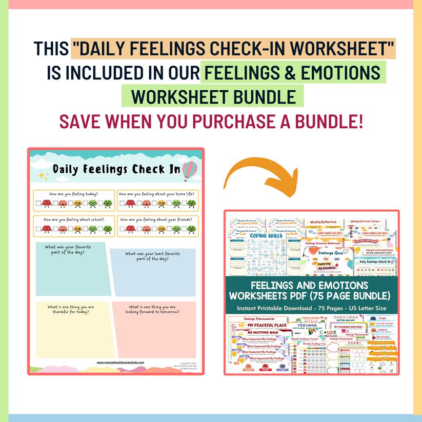Daily Feelings Check-In – Mental Health Center Kids