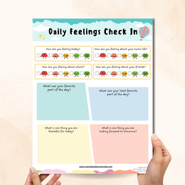 Daily Feelings Check-In – Mental Health Center Kids