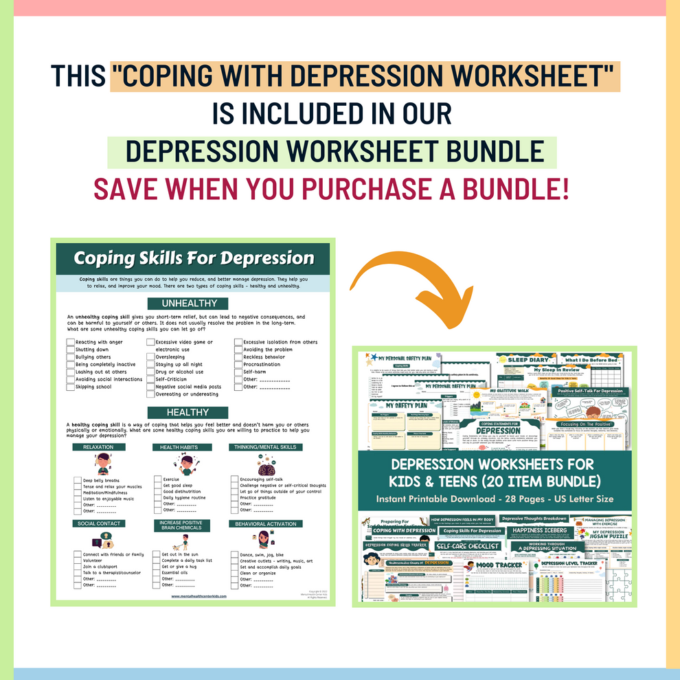 Coping Skills for Depression – Mental Health Center Kids