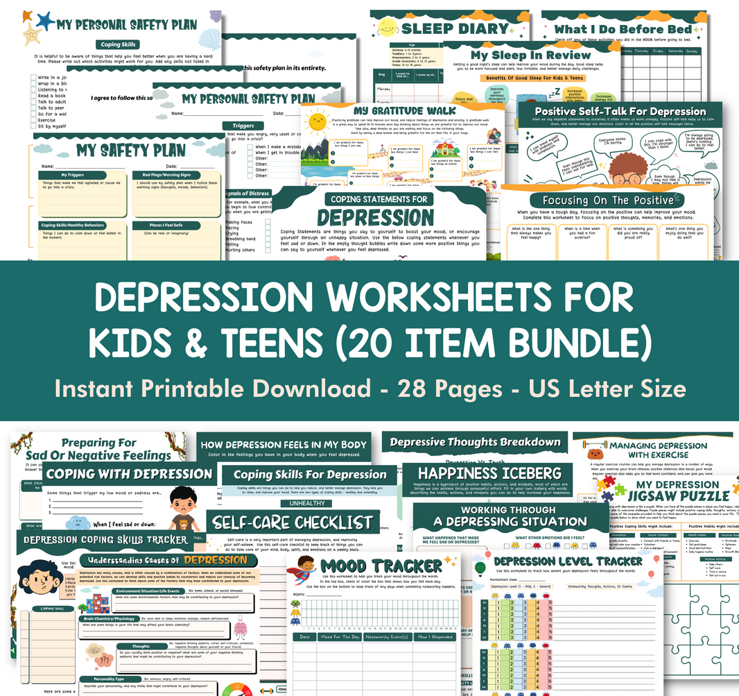 Mental Health Worksheets & Handouts#N# – Mental Health Center Kids