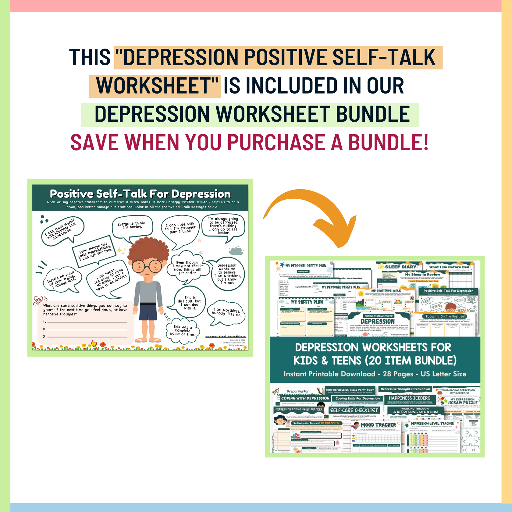 Positive Self-Talk for Depression – Mental Health Center Kids