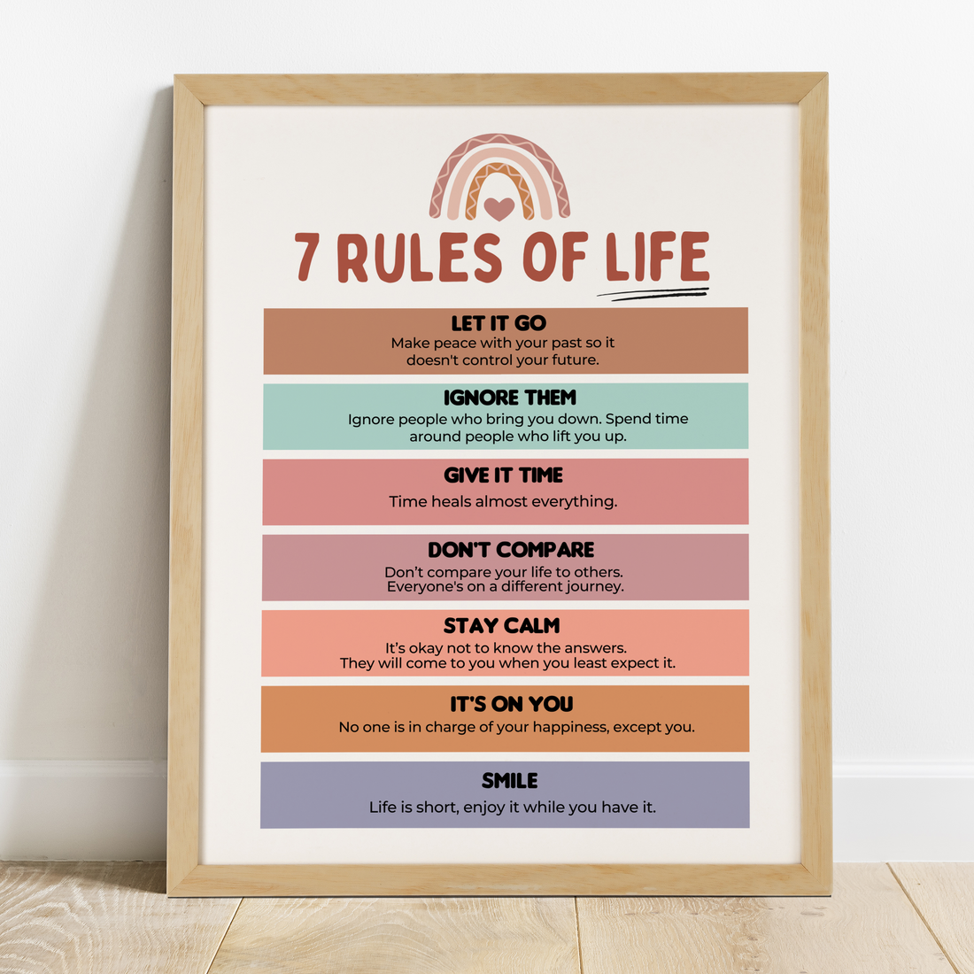 7 Rules of Life – Mental Health Center Kids