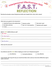 FAST DBT Worksheet – Mental Health Center Kids