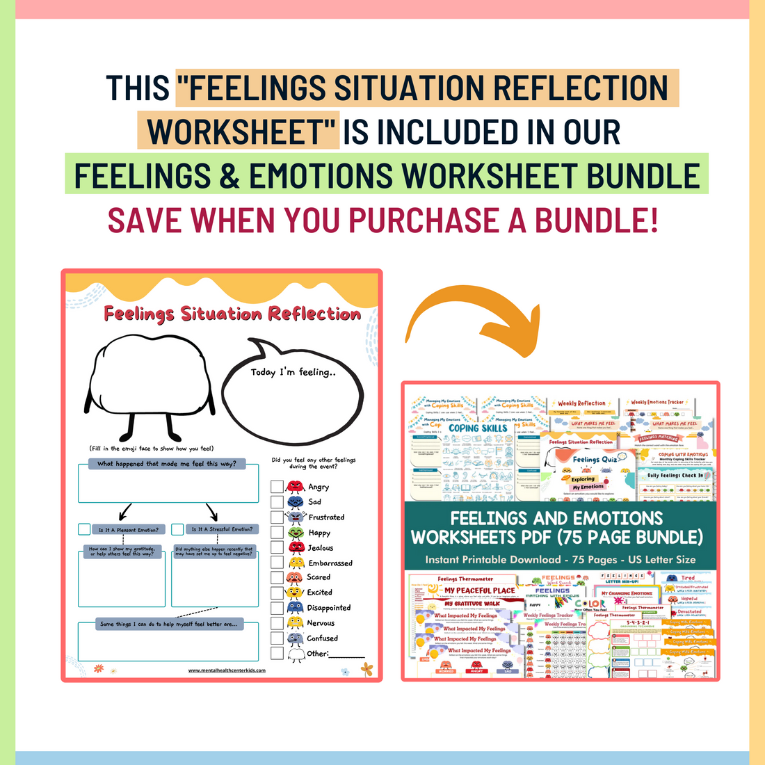 Reflection Worksheet – Mental Health Center Kids