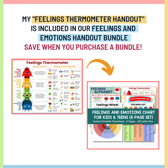 Feelings Thermometer (PDF) – Mental Health Center Kids