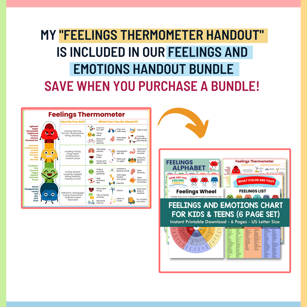 Feelings Thermometer (PDF) – Mental Health Center Kids