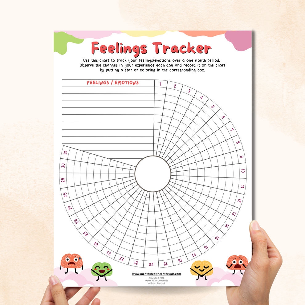 Monthly Feelings Tracker – Mental Health Center Kids